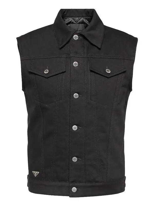 Prada Denim Vest - Black