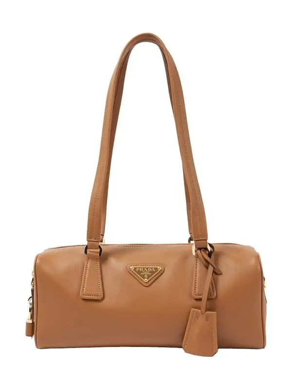 Prada Leather Shoulder Bag - Brown