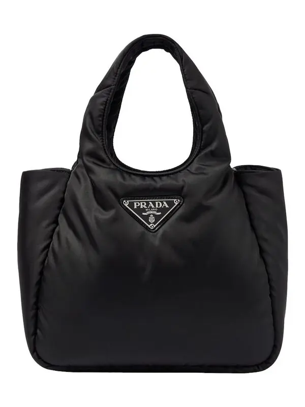 Prada Re-nylon Small Padded Tote Bag - Black