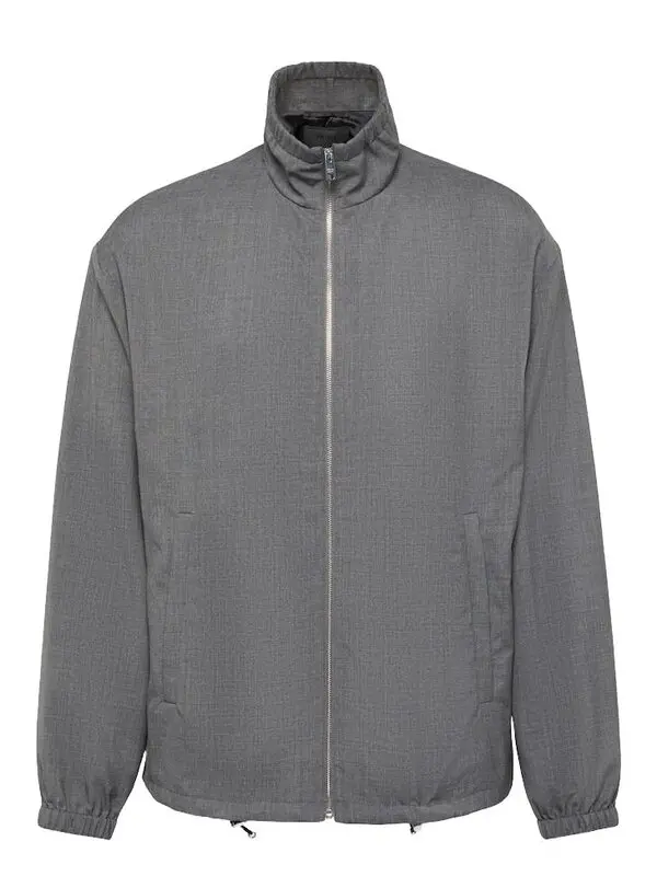 Prada Virgin Wool Blouson Jacket - Grey