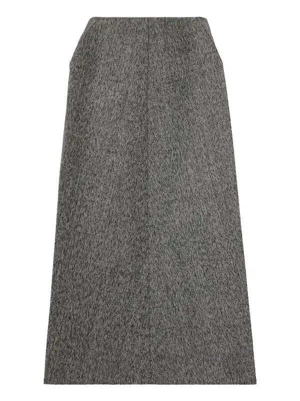 Prada Wool Maxi Skirt - Black