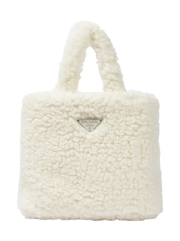 Prada Small Teddy Tote - White