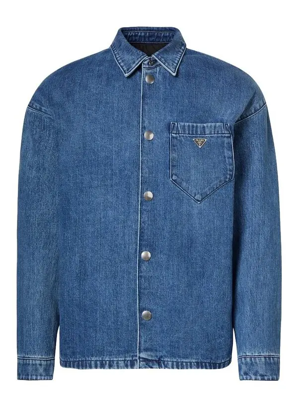 Prada Denim Overshirt - Blue