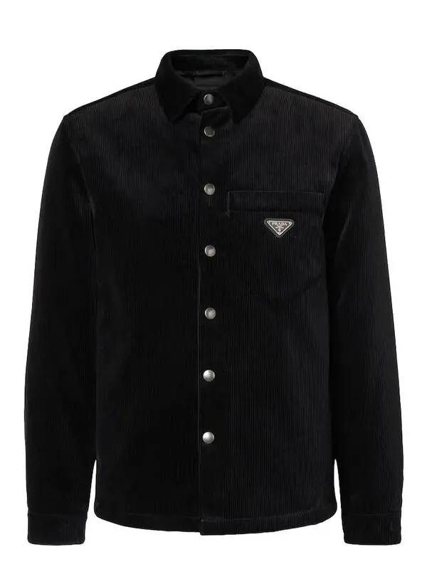 Prada Cotton Corduroy Overshirt - Black
