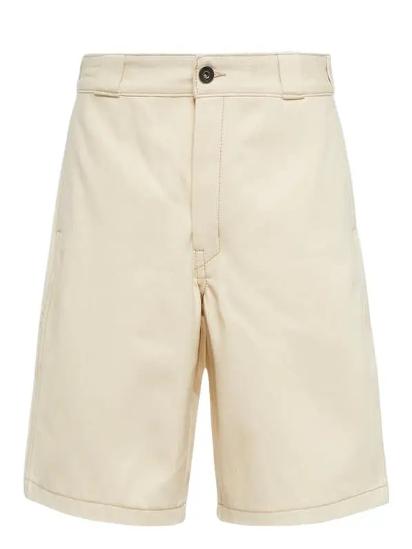 Prada Denim Bermuda Shorts - Neutrals