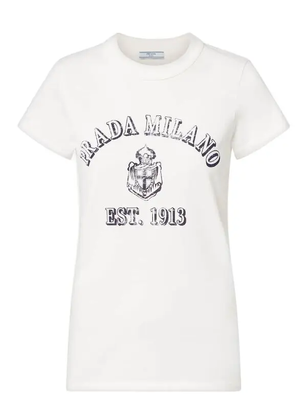 Prada Printed T-shirt - White