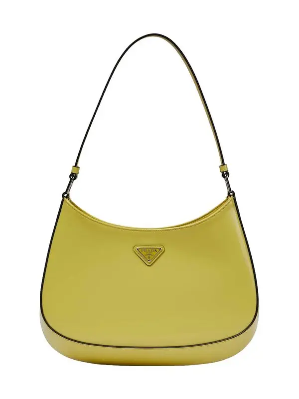 Prada Cleo Small Leather Shoulder Bag - Green