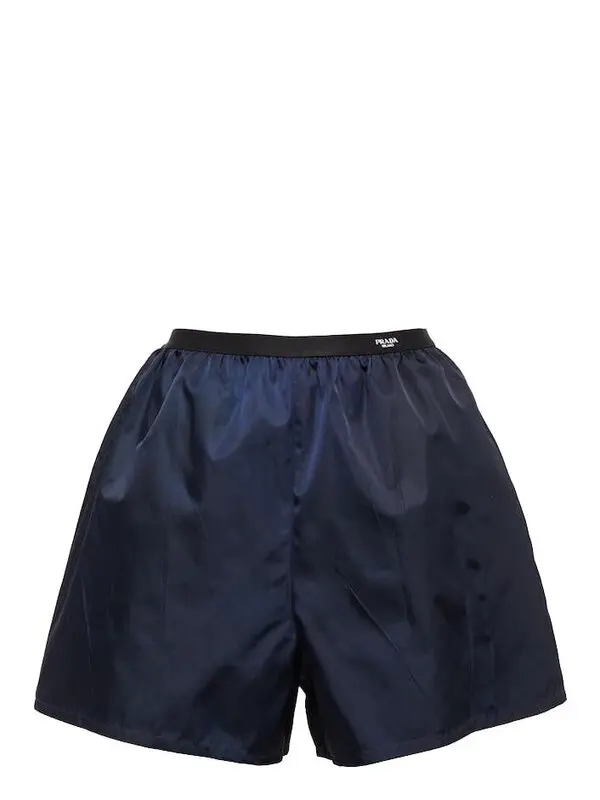 Prada Re-nylon High-rise Shorts - Blue