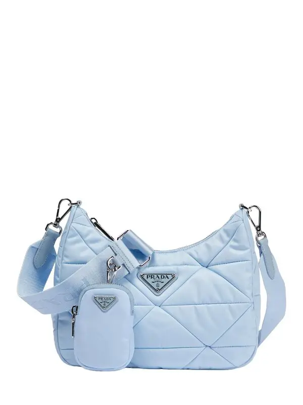 Prada Quilted Shoulder Bag - Blue