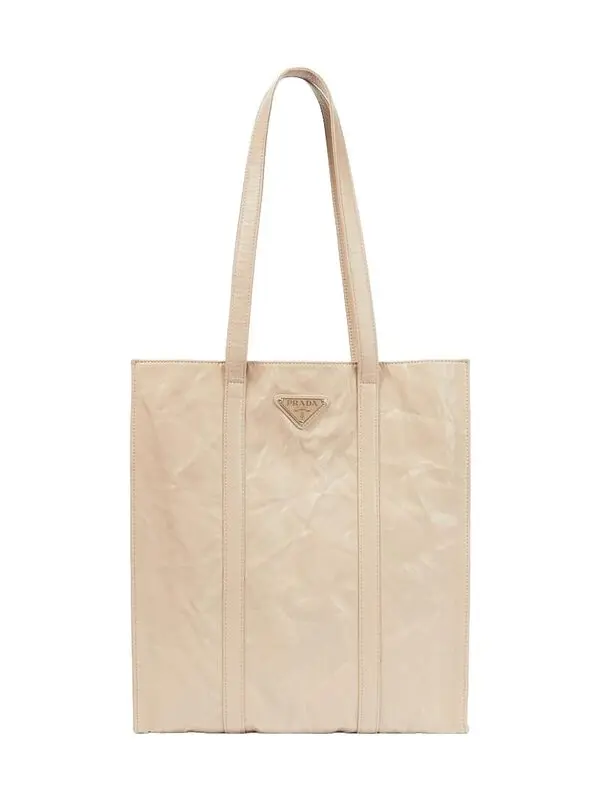 Prada Leather Tote - Beige
