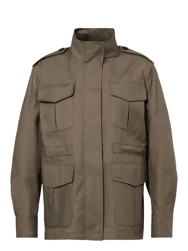 Max Mara Leila Cotton-blend Twill Jacket - Brown