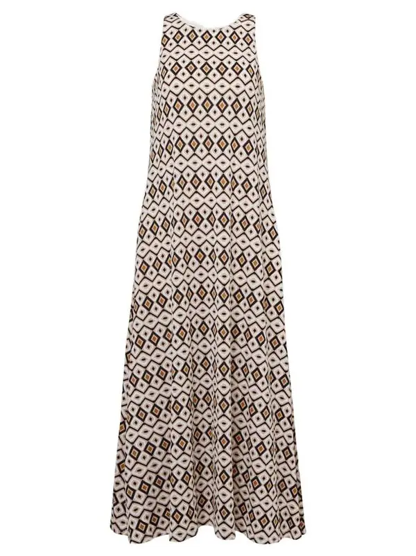 Max Mara Miki Geometric Printed Maxi Dress - Multicoloured