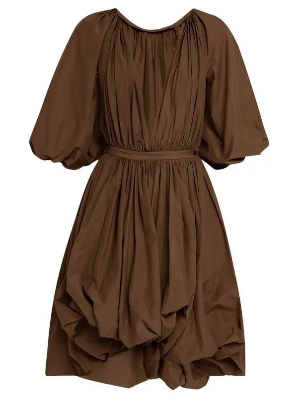 Philosophy Di Lorenzo Serafini Plunging High-low Dress - Brown
