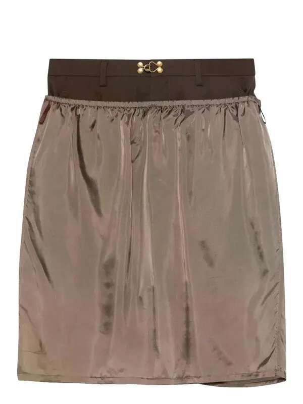 Kolor Layered Shorts - Brown