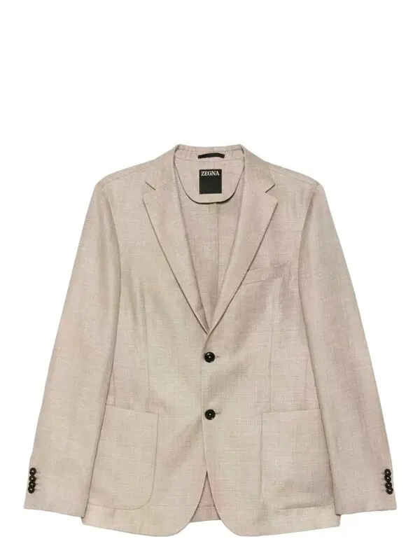 Zegna Interwoven Blazer - Neutrals