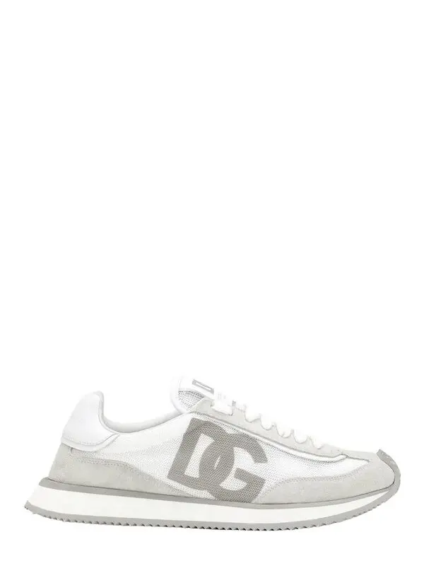 Dolce & Gabbana Leather Low Top Sneakers - White