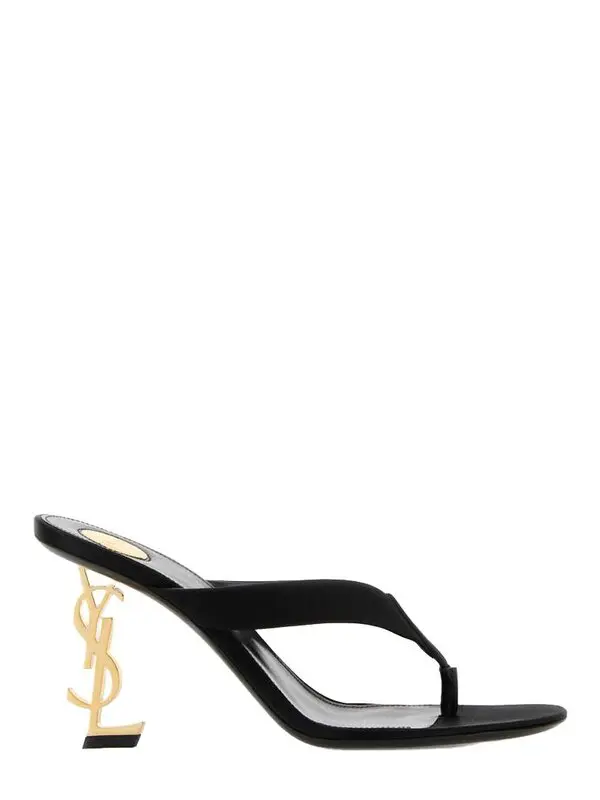 Saint Laurent Opyum Thong Mules - Black