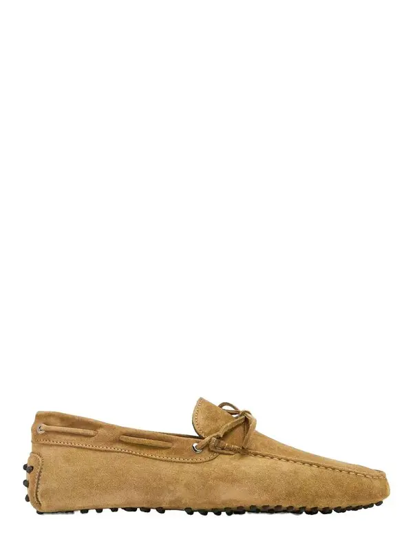AURELIEN Suede Driving Shoes - Neutrals