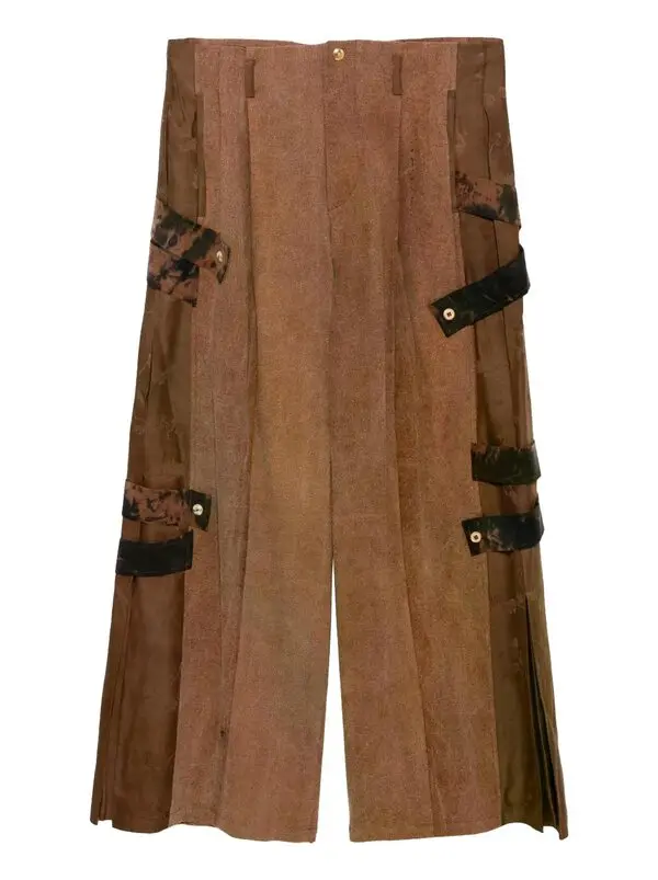 COMMUNS Panelled Trousers - Brown