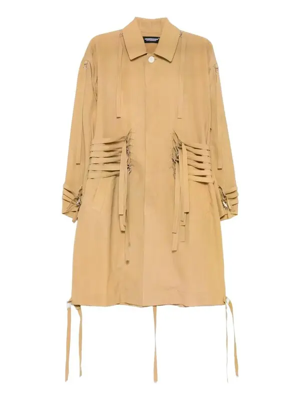 UNDERCOVERISM Belted Coat - Neutrals