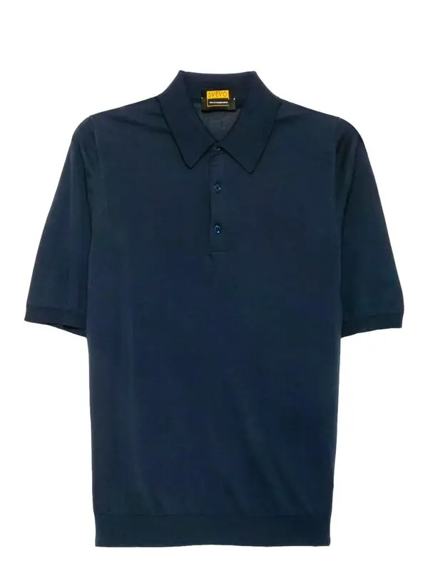 SVEVO Cotton Polo Shirt - Blue