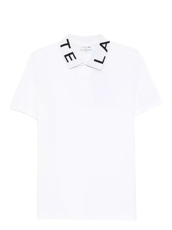 Lacoste Jacquard-logo Polo Shirt - White
