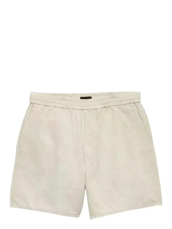 Prada Chambray Shorts - Neutrals