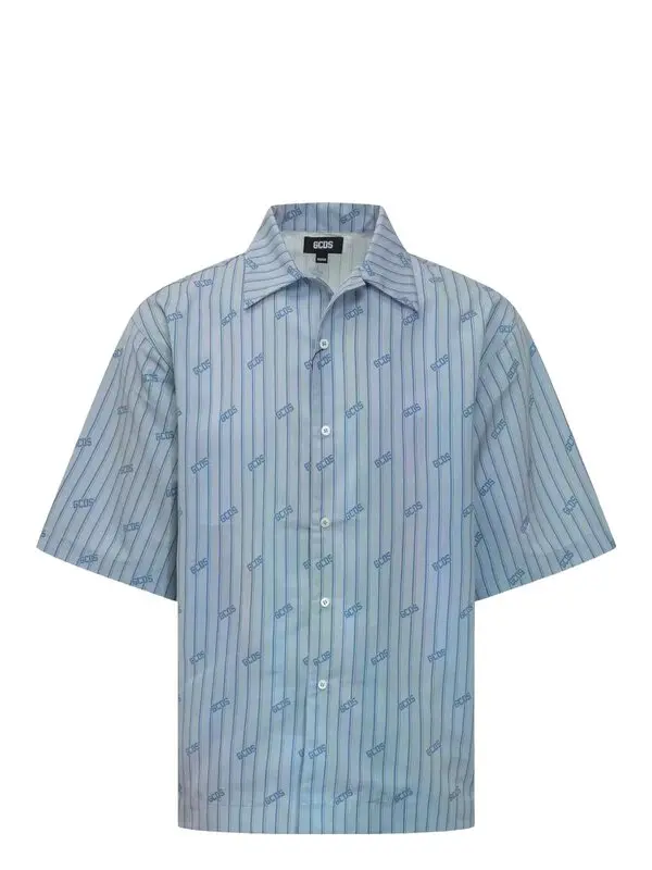 Gcds Striped Shirt - Blue