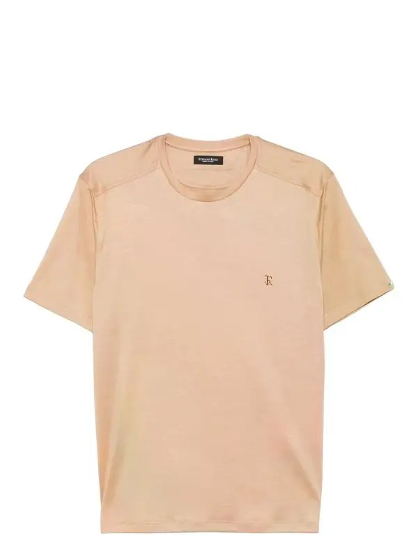 Stefano Ricci Logo-plaque T-shirt - Neutrals