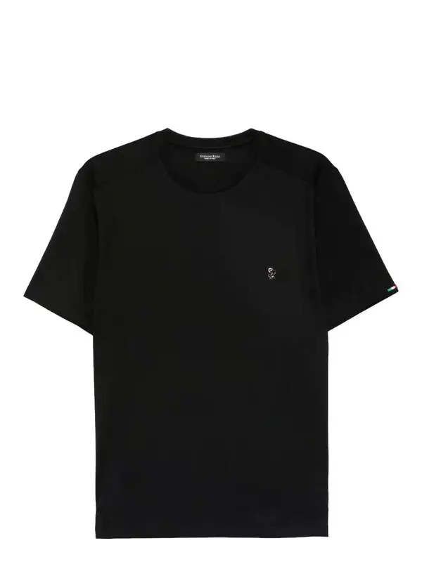 Stefano Ricci Logo-plaque T-shirt - Black