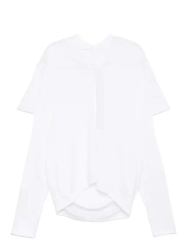 Comme Des Garçons V-neck T-shirt - White