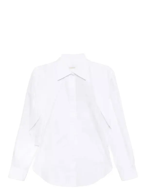 LITKOVSKA Cut-out Cotton Shirt - White