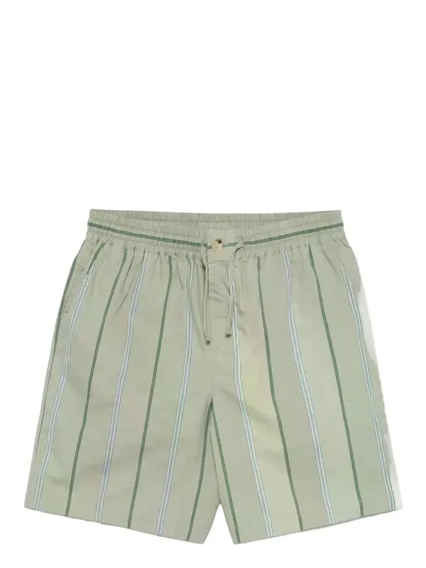 Maison Kitsuné Striped Shorts - Green