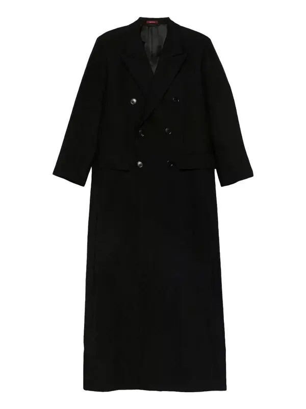 Gucci Double-breasted Coat - Black