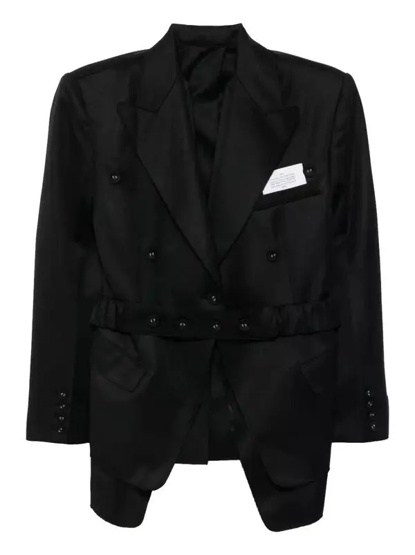 Rokh Double Layered Blazer - Black
