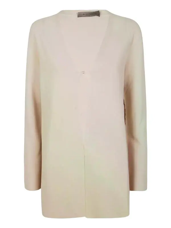 D.exterior Oversized V-neck Cardigan - Neutrals