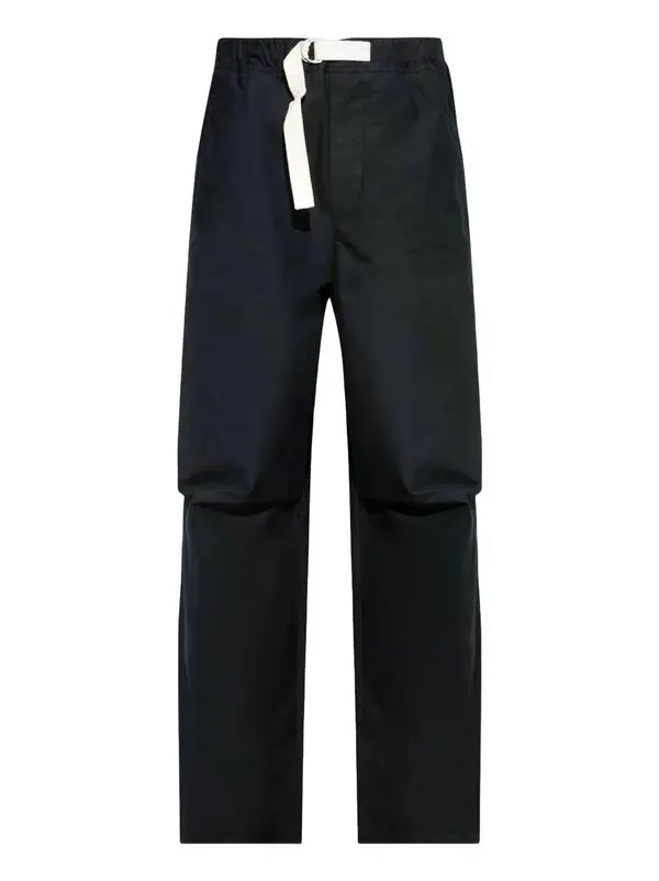 JIL SANDER Belted Trousers - Blue