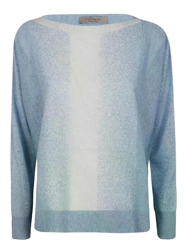 D.exterior Gradient-effect Sweater - Blue