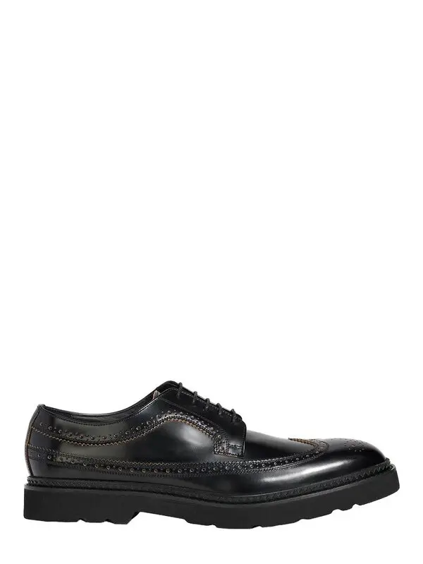 Paul Smith Count Leather Brogues - Black
