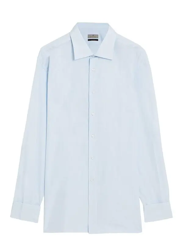 Canali Cottonpoplin Shirt - Sky Blue
