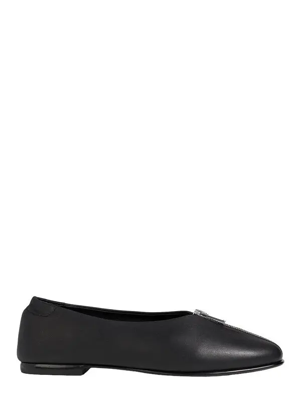 Simkhai Eden Leather Ballet Flats - Black
