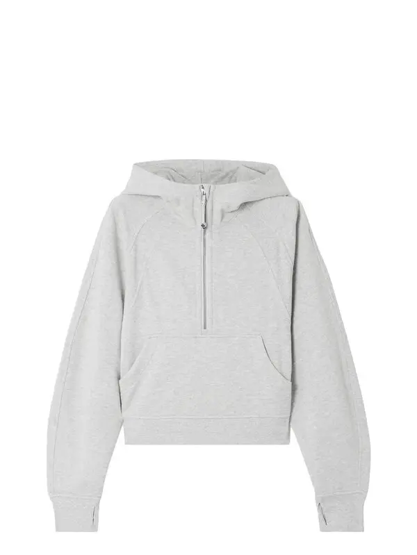 Lululemon Scuba Oversized Cotton-blend Jersey Hoodie - Gray