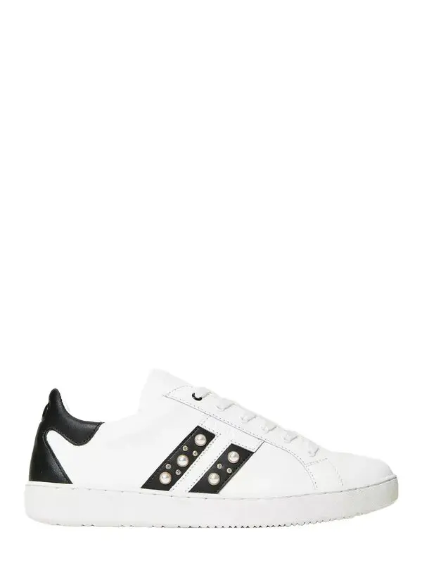 TWINSET Stud-embellished Low-top Sneakers - White