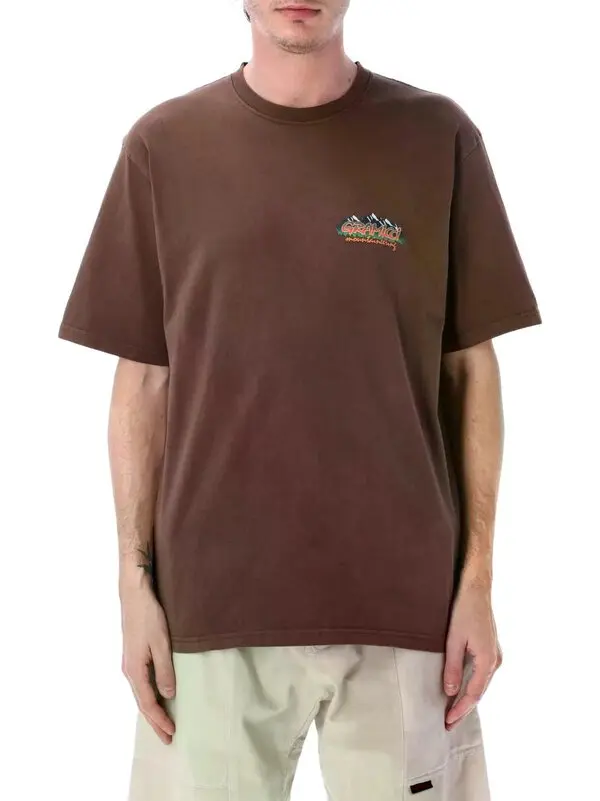 Gramicci Logo-print T-shirt - Brown