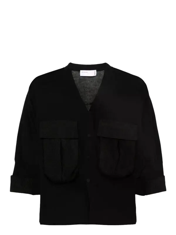 Toga Button-up Cardigan - Black