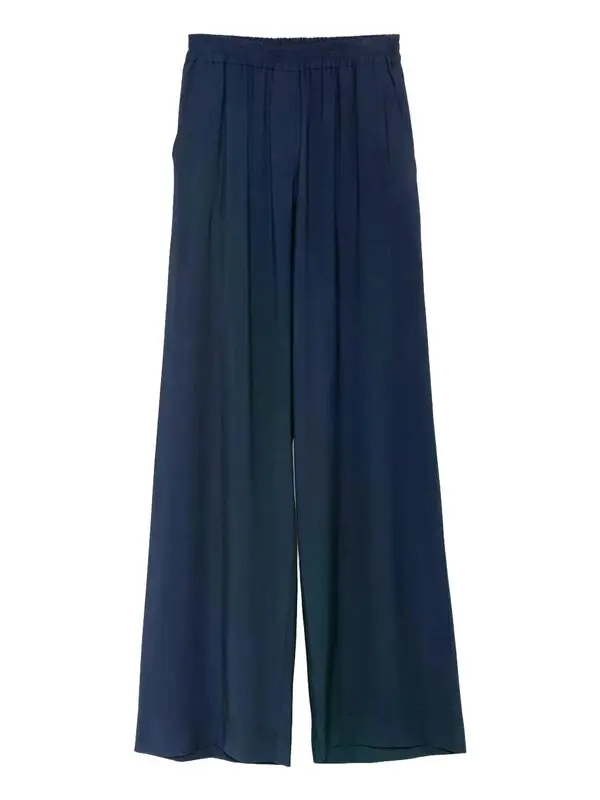 KAOS Cotton Palazzo Trousers - Blue