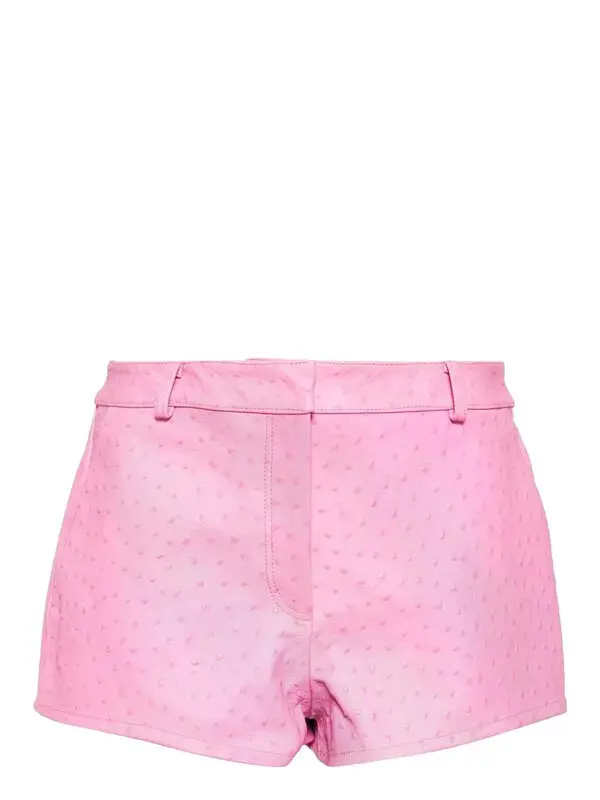 Casablanca Leather Shorts - Pink