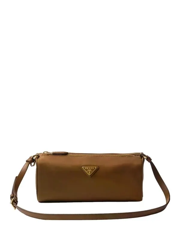 Prada Re-nylon Top-zip Shoulder Bag - Brown