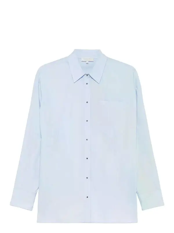 Antonelli Firenze Pleated Shirt - Blue