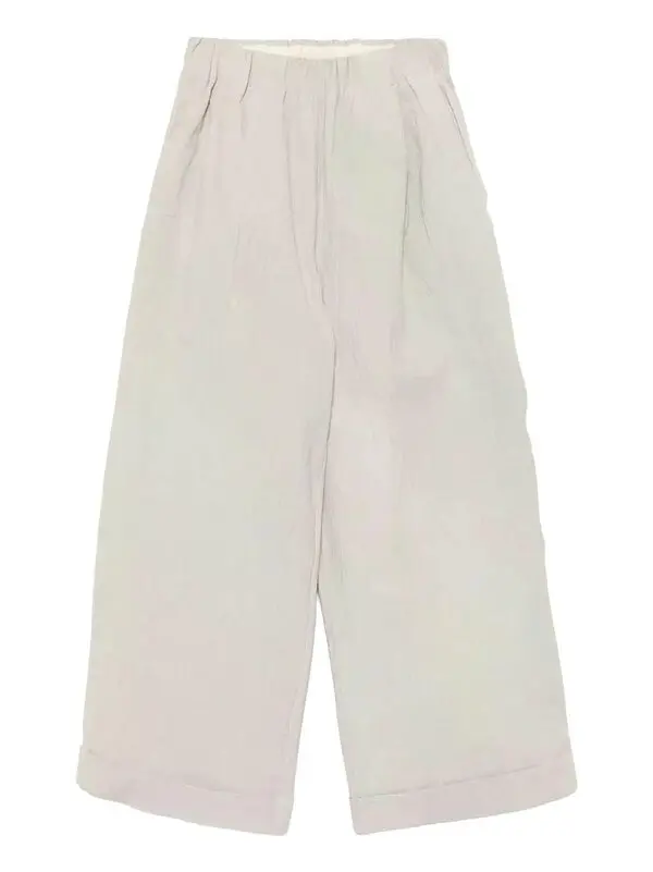 LAUREN MANOOGIAN Textured Wide Leg Trousers - Neutrals